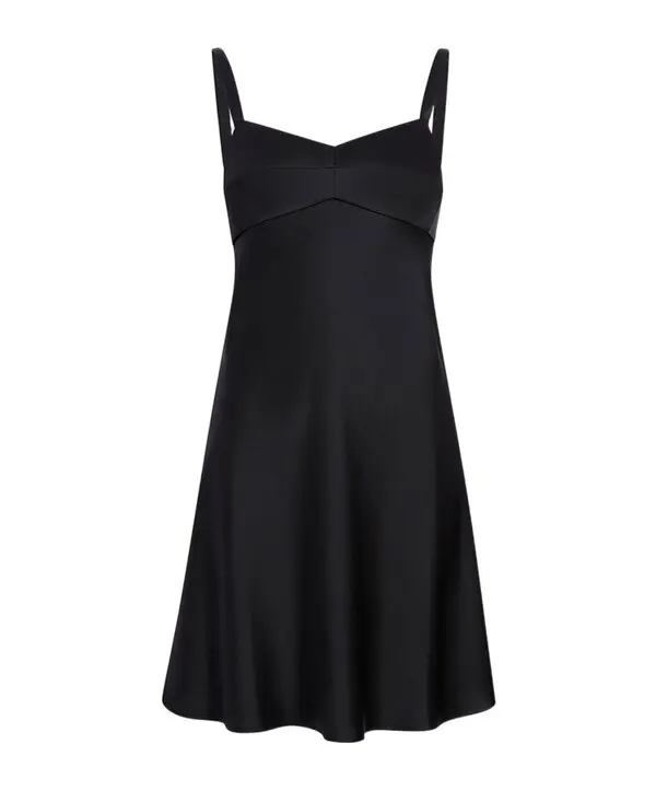 Khaite Eli Silk Mini Dress With Adjustable Straps And Back Zipper