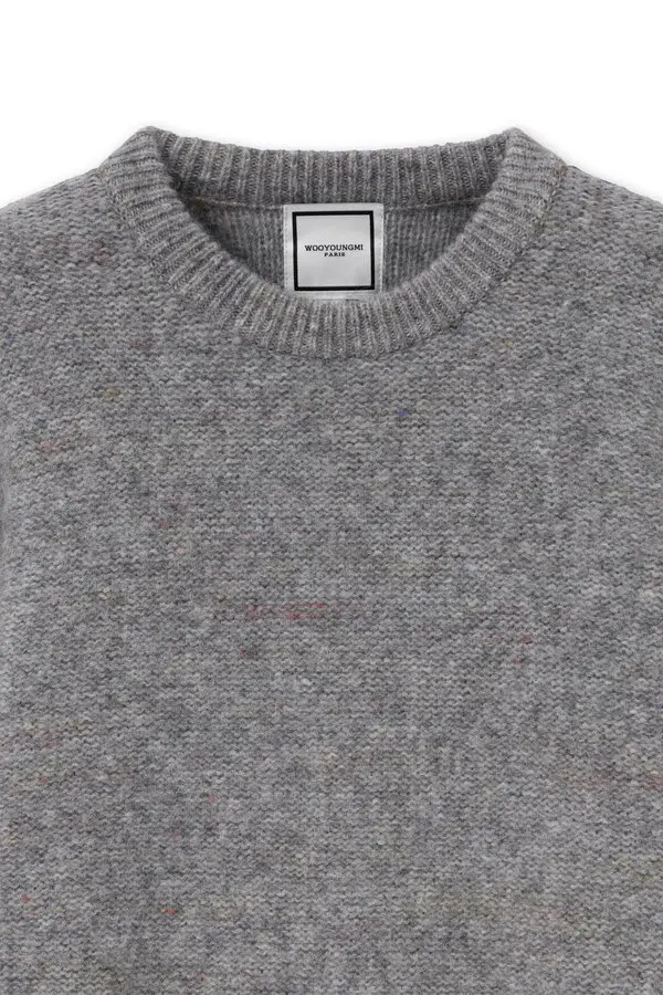 WOOYOUNGMI Mélange-effect Knitted Sweater