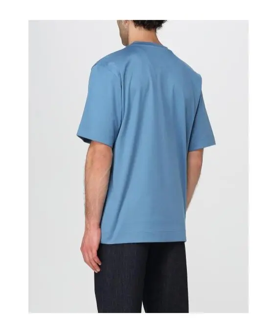 Fendi Ff Plaque Crewneck T-shirt - Light Blue