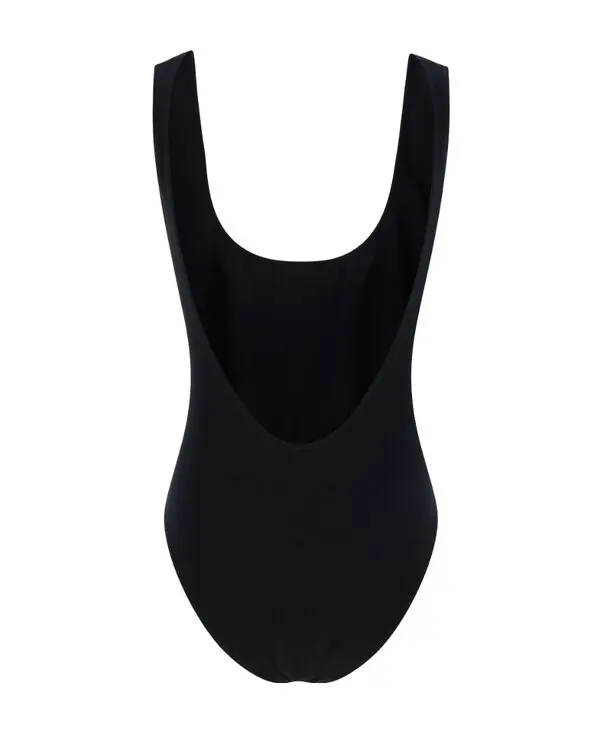 Dolce & Gabbana Dg Plaque One-piece Swimsuit - Black