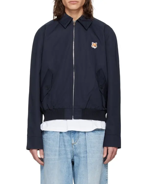 Maison Kitsuné Fox Head Patch Zipped Jacket