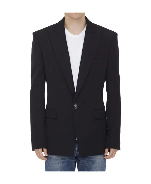 Balmain Single Breasted Tailored Blazer