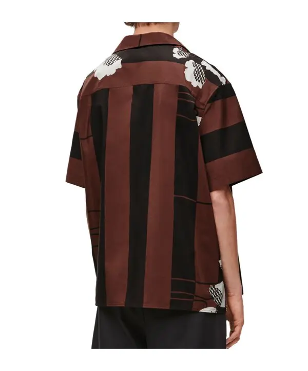 Loewe Short Sleeve Shirt In Cotton And Silk