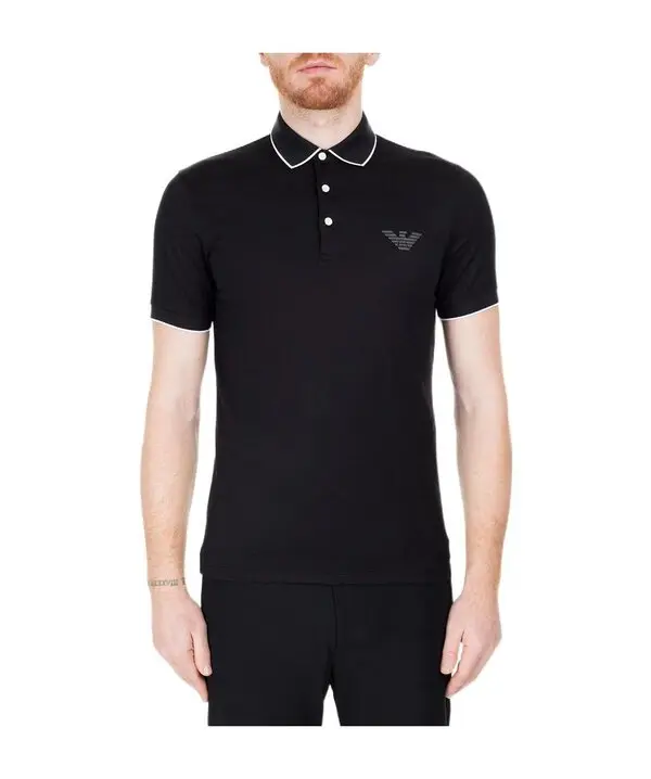 Emporio Armani Eagle Logo Pattern Polo Shirt