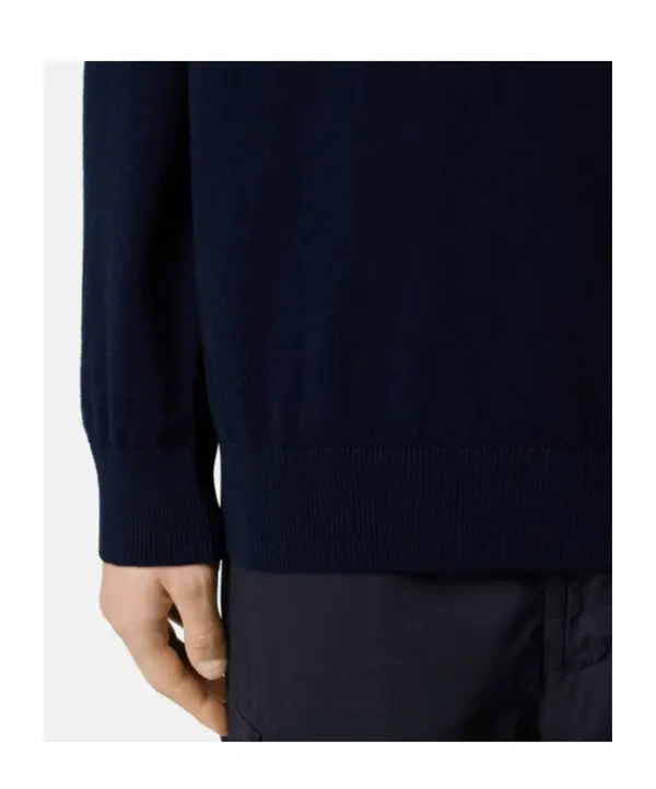 Stone Island Compass Badge Crew Neck Jumper - Blue