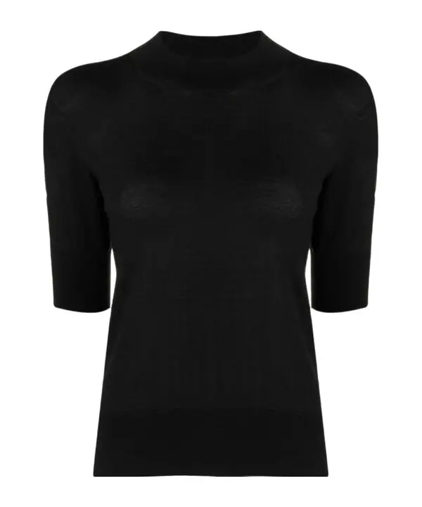 JIL SANDER Mock Neck Knitted Top