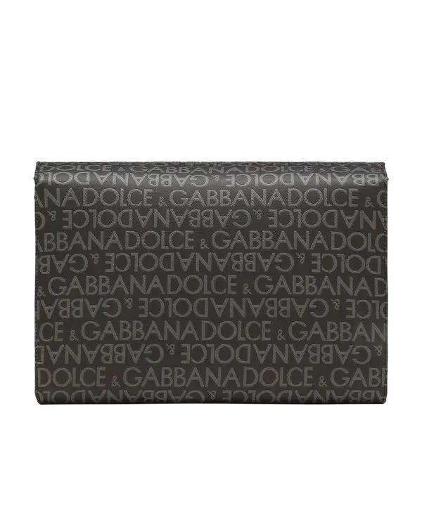 Dolce & Gabbana All-over Jacquard Crossbody Bag - Black