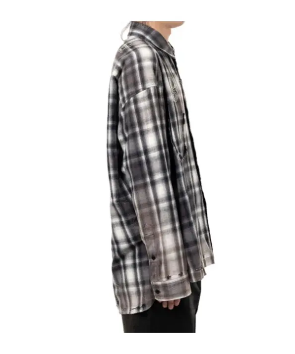 Mihara Yasuhiro Vintage Like Straight Hem Check Shirt