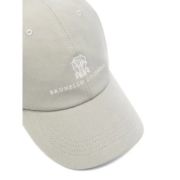 Brunello Cucinelli Logo Embroidered Baseball Cap - White