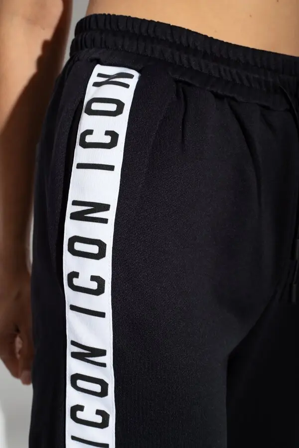 Dsquared2 Logo Detailed Wide Leg Track Pants