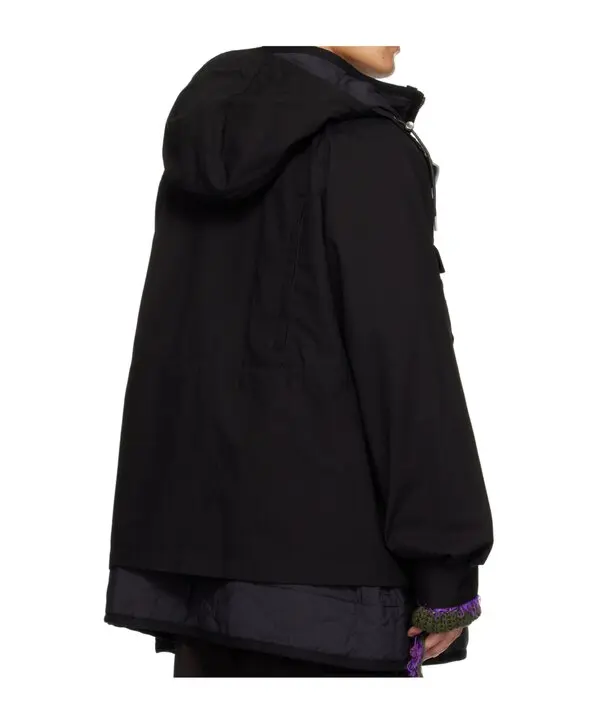 Sacai Zip-up Hooded Coat