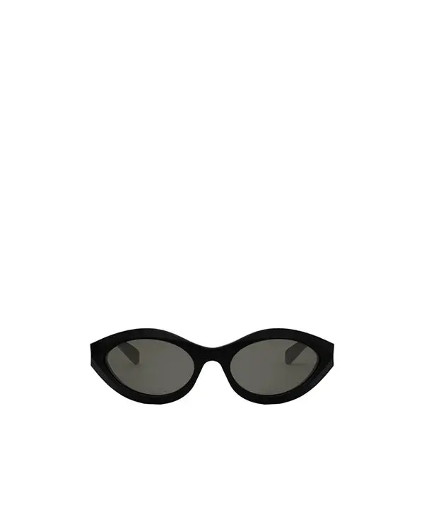Celine Full Frame Oval Sunglasses - Black