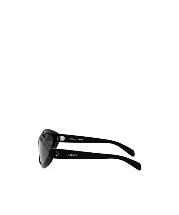 Celine Full Frame Oval Sunglasses - Black