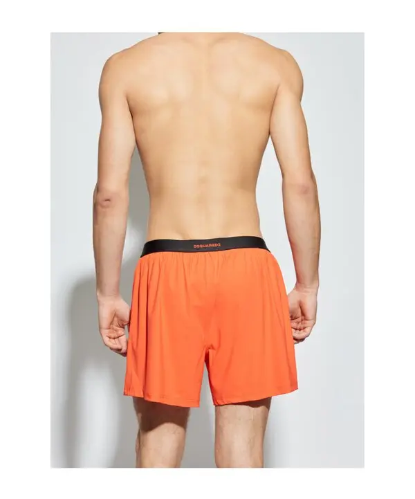 Dsquared2 Logo Waistband Boxer Shorts - Orange