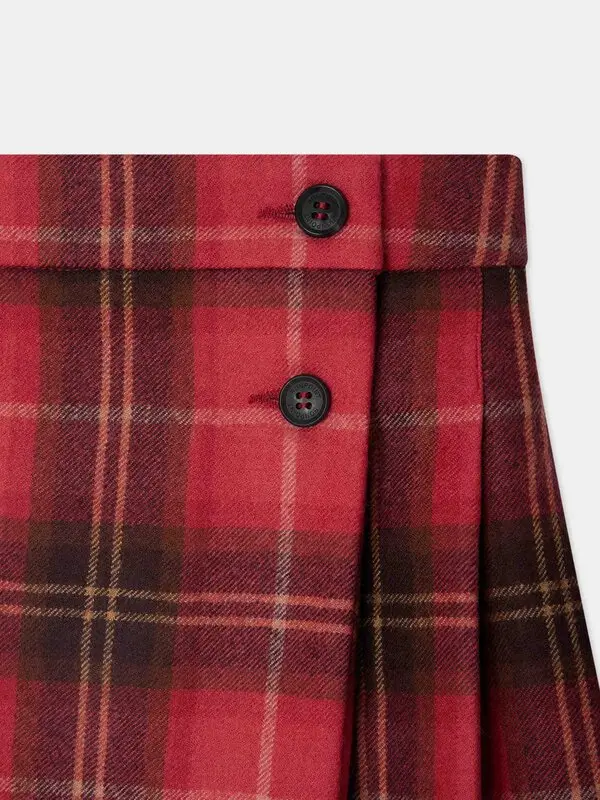 Bonpoint Talissa Kilt Skirt - Red
