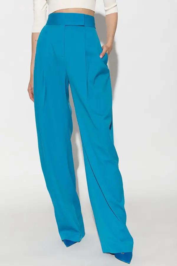 Attico The Gary High Waist Trousers - Blue