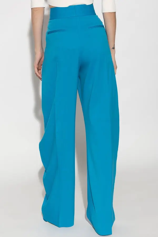 Attico The Gary High Waist Trousers - Blue