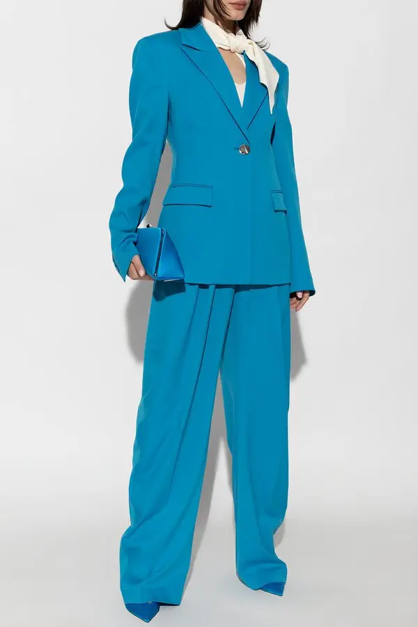 Attico The Gary High Waist Trousers - Blue