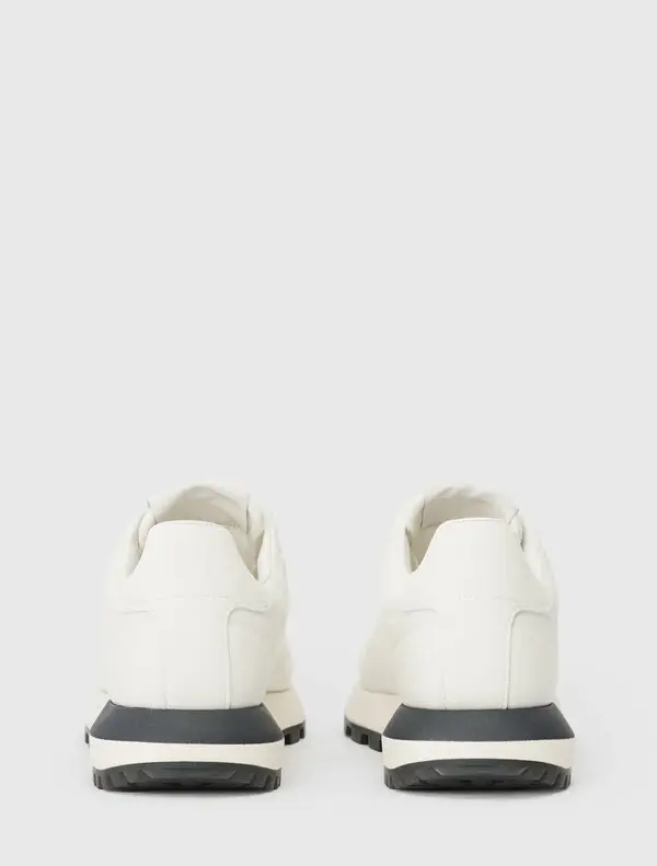 Emporio Armani Round Toe Lace-up Sneakers