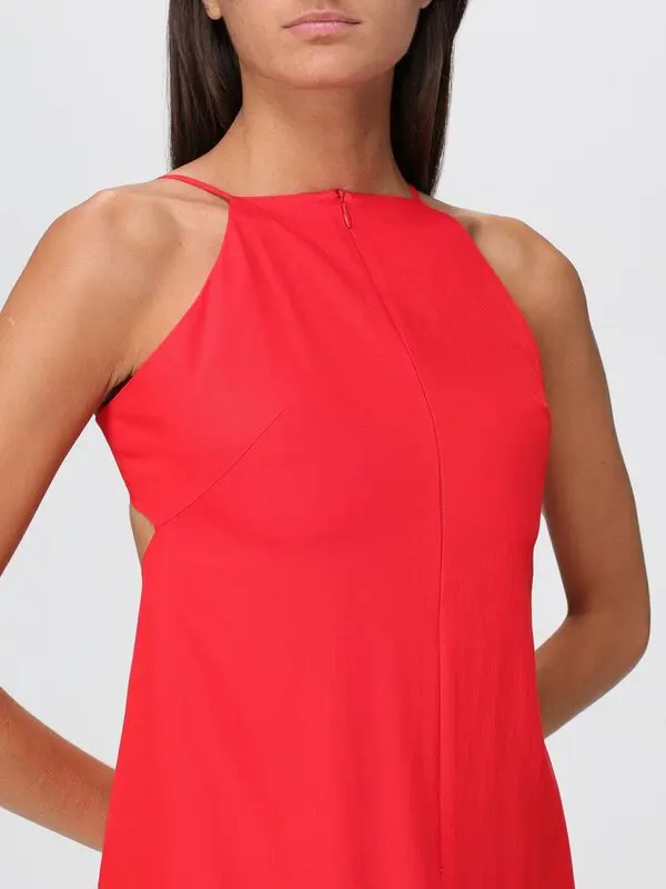 Proenza Schouler Square Neck Trumpet Hem Maxi Dress