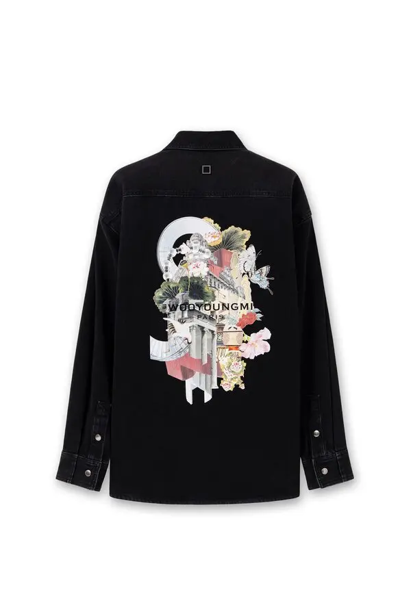 WOOYOUNGMI Patch Pocket Denim Shirt