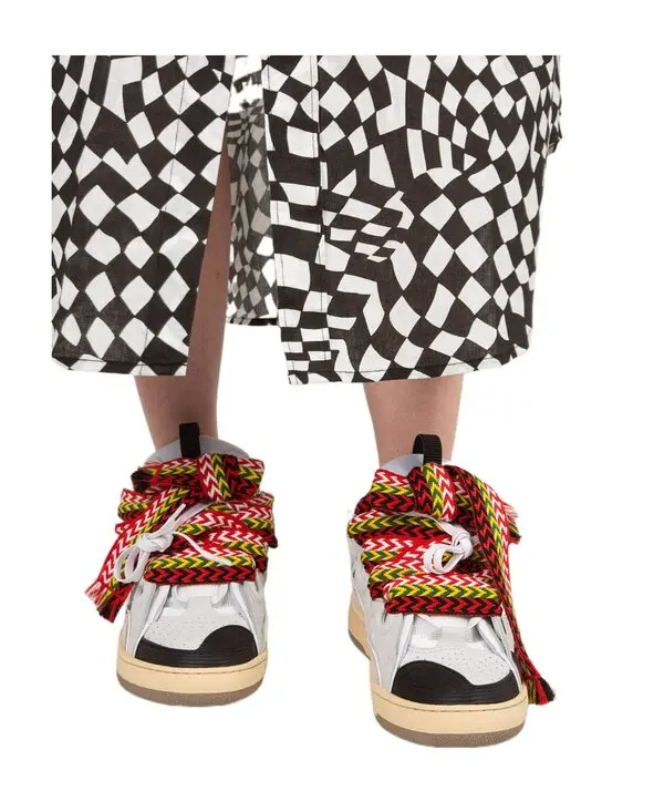 LANVIN Curb Lace-up Sneakers - Multicolor