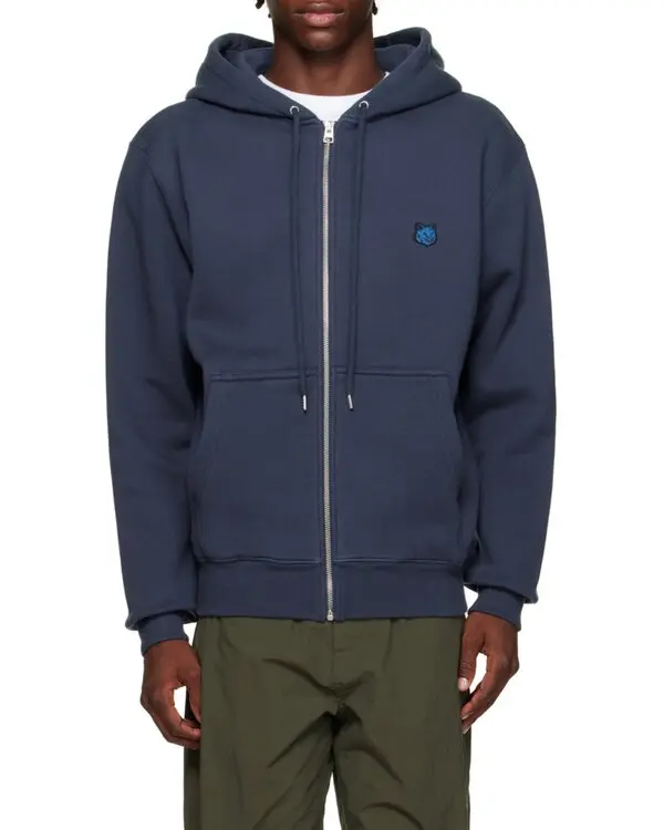 Maison Kitsuné Fox Head Patch Full Zip Hoodie