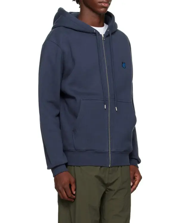 Maison Kitsuné Fox Head Patch Full Zip Hoodie
