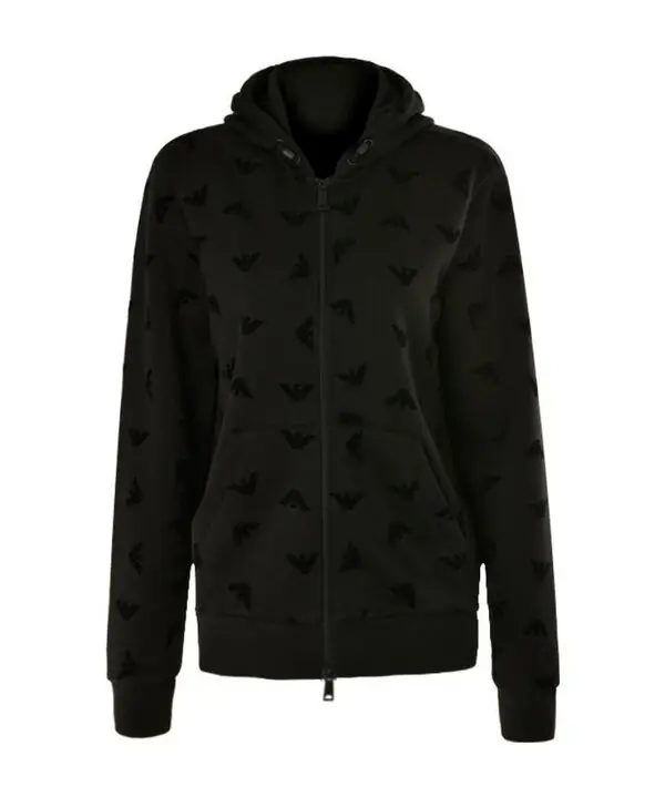 Emporio Armani Hooded Full-zip Sweater