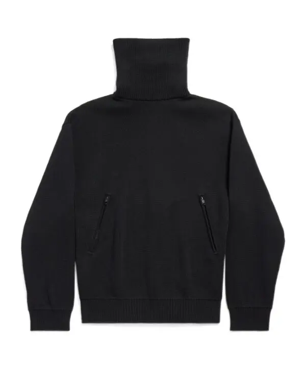 Balenciaga Back-to-front Knitted Jumper - Black