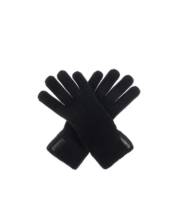 Giorgio Armani Cashmere Knitted Gloves - Black