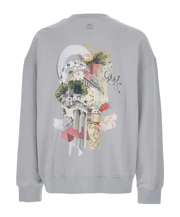 WOOYOUNGMI Floral Motif Crewneck Sweater