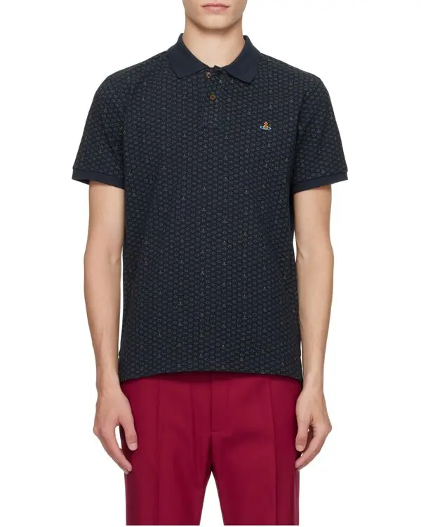 VIVIENNE WESTWOOD Logo Embroidered Polo Shirt