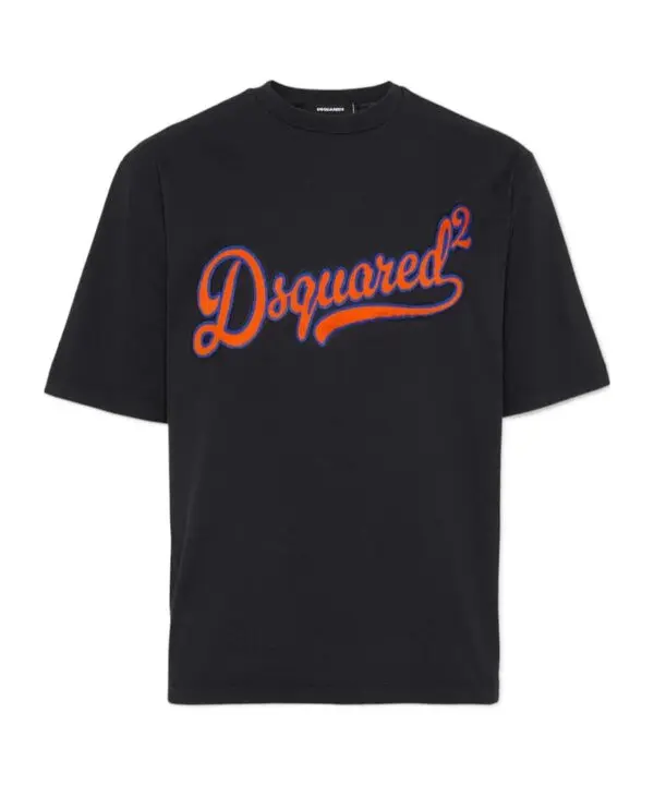 Dsquared2 Logo Patch Crewneck T-shirt - Black