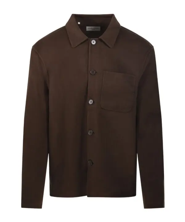 Officine Générale Hamilton Wool Shirt - Black
