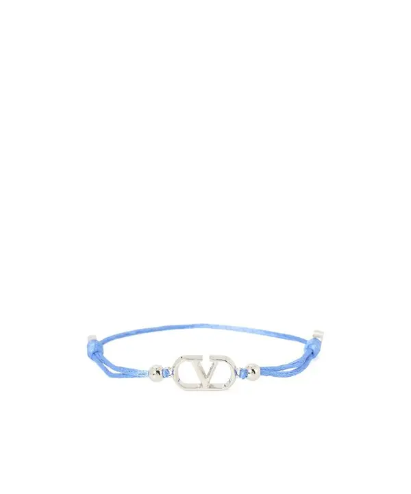 Valentino Garavani Logo Cord Bracelet - Blue