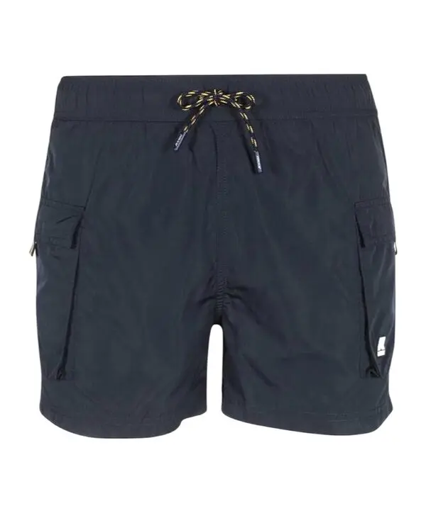 K-WAY Logo Swim Trunks - Black