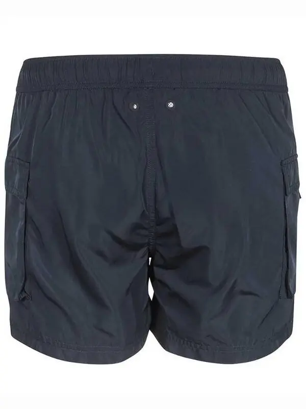 K-WAY Logo Swim Trunks - Black