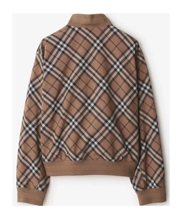Burberry Checked Zip-up Jacket
