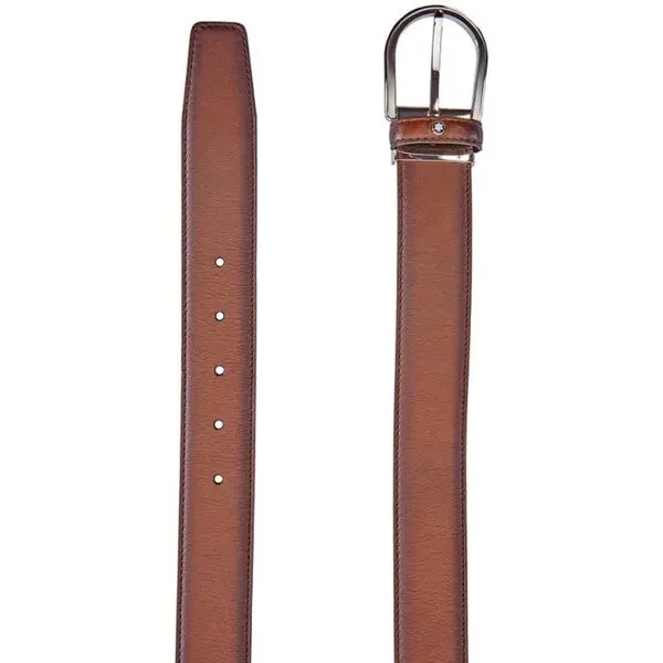 Montblanc Logo Buckle Belt - Brown