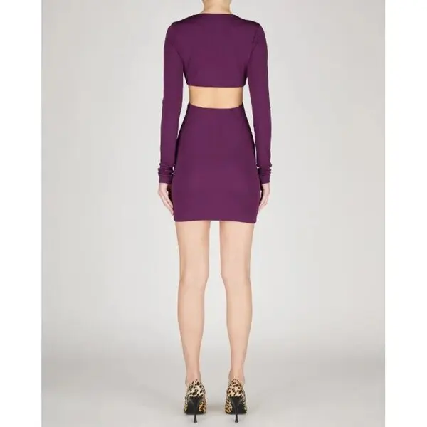 Dsquared2 Long Sleeve Cut-out Mini Dress