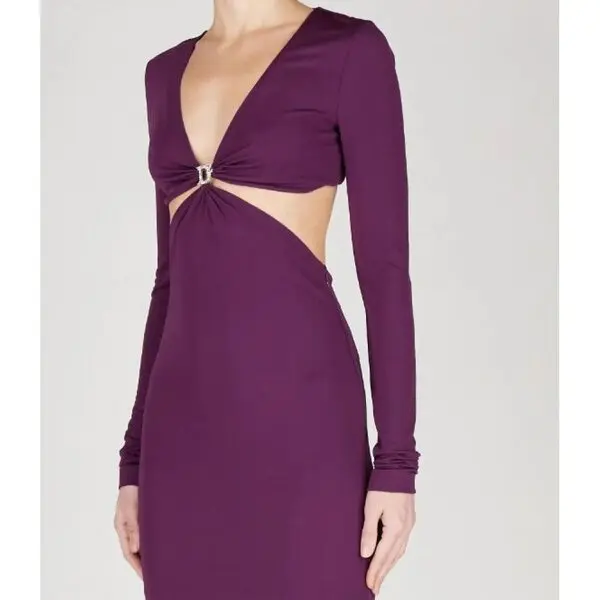 Dsquared2 Long Sleeve Cut-out Mini Dress