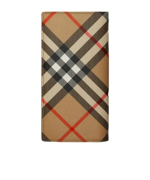 Burberry Check Printed Bi-fold Wallet