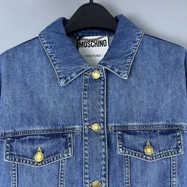 Moschino Long-sleeved Denim Coat