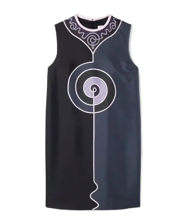 Emilio Pucci Astro Print Sleeveless Mini Dress