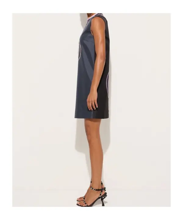 Emilio Pucci Astro Print Sleeveless Mini Dress
