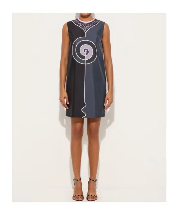 Emilio Pucci Astro Print Sleeveless Mini Dress