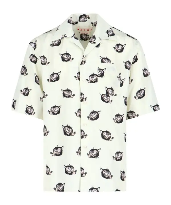 Marni Graphic Printed Short-sleeved Shirt