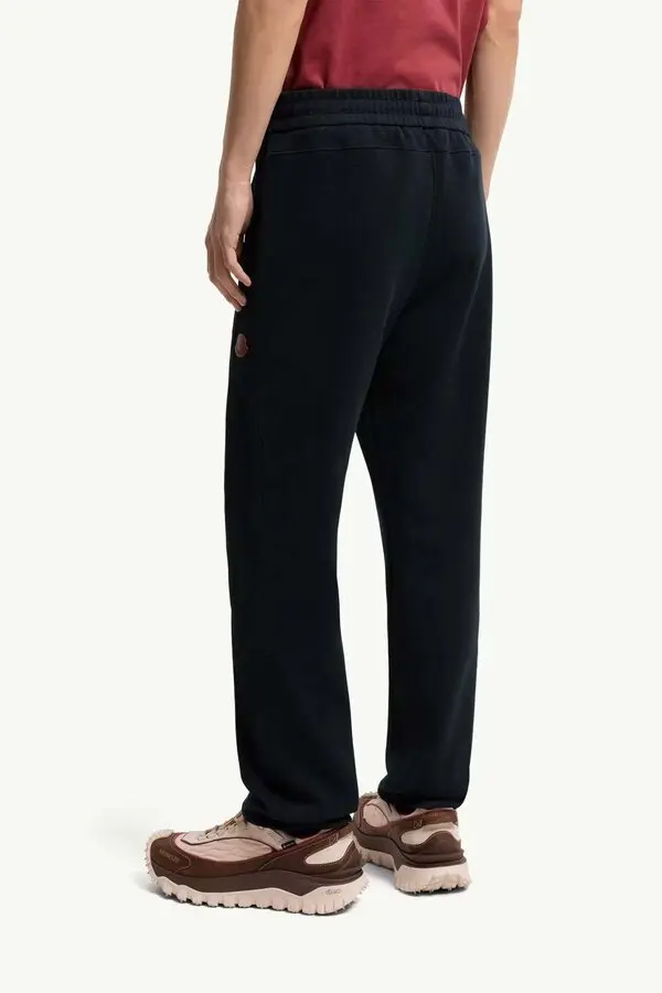 Moncler Logo Detail Casual Pants - Blue