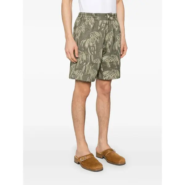 Jacquemus Aloe Banana Jacquard Shorts